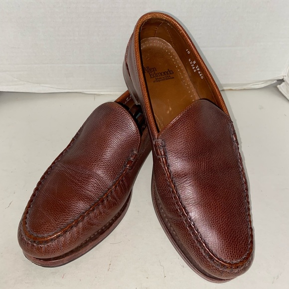 Allen Edmonds | Shoes | Allen Edmonds Brown Pebble Leather Loafers Sz ...